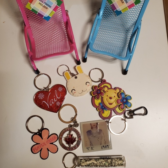 Other | New Set Of 7 Assorted Keychains 2 Cell Phone Holders | Poshmark